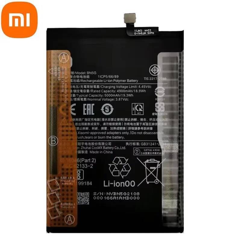 Years 2025 100% Original New High Quality BN5G Battery For Xiaomi 10C ...