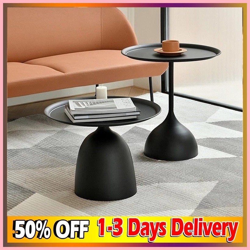 Tea table black sofa side coffee table side table for living room tea ...