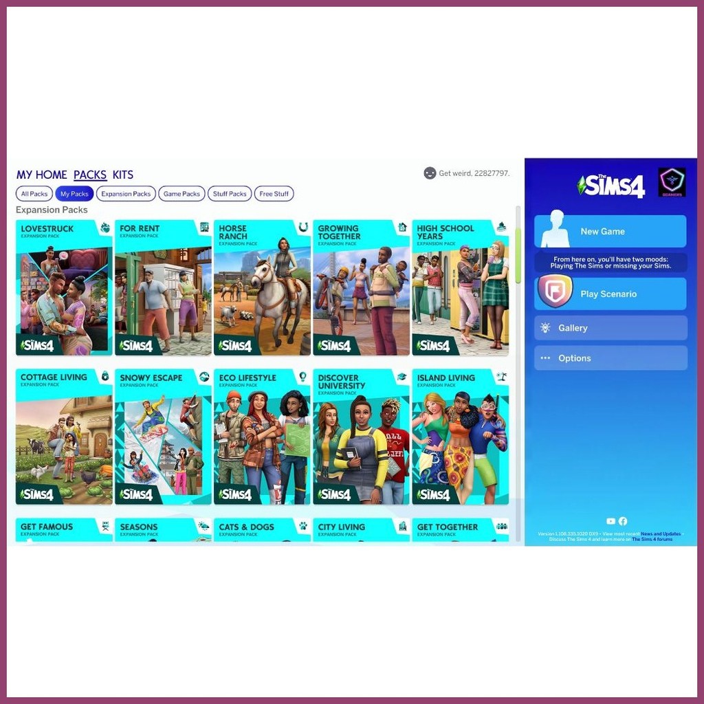 ∆ Sims 4 PC Game - All Expansion PACKS & KITS (+UpdatabIe) - Windows PC ...