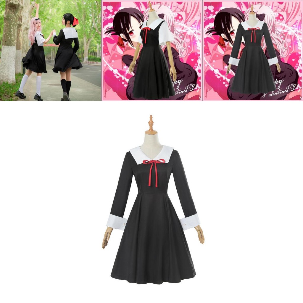 Kaguya Shinomiya Fashionable Fujiwara Cosplay Chika Dress | Shopee ...