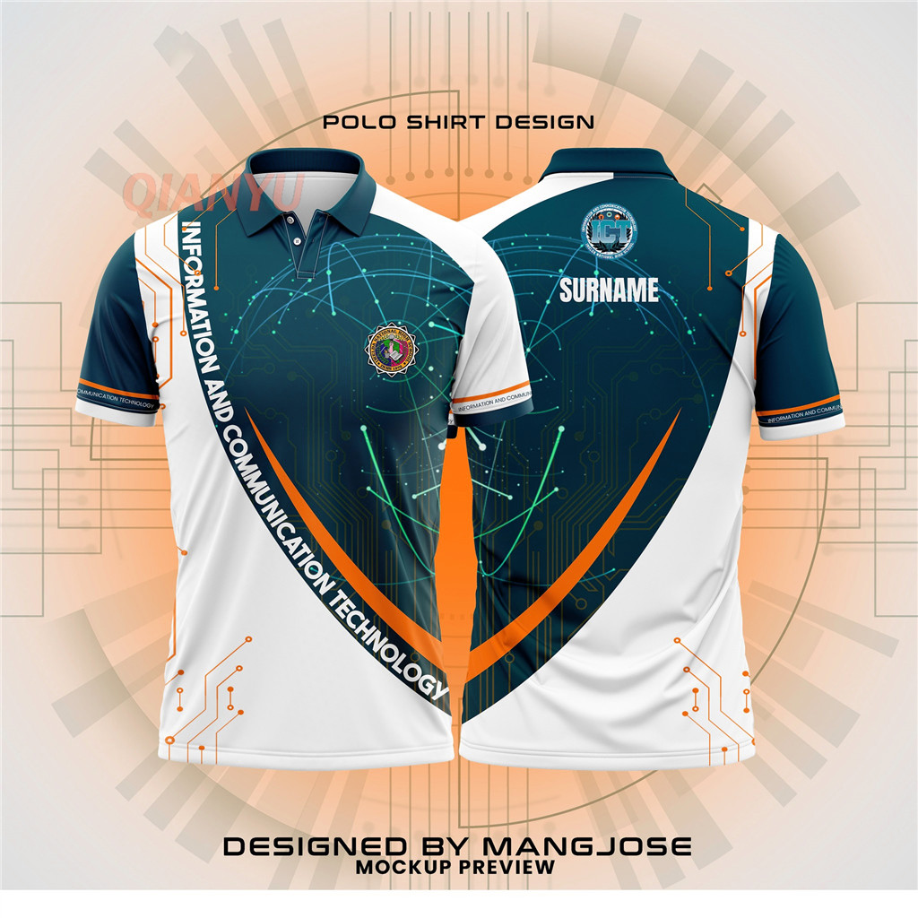 [FREE CUSTOME]2025 ICT SUBLIMATION UNIFORM POLOshirt for men women ...