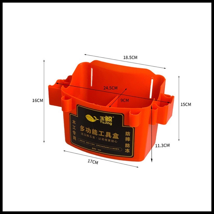 Woodworking Nail Pocket Plastic Nail Box Construction Site Nail Bucket ...