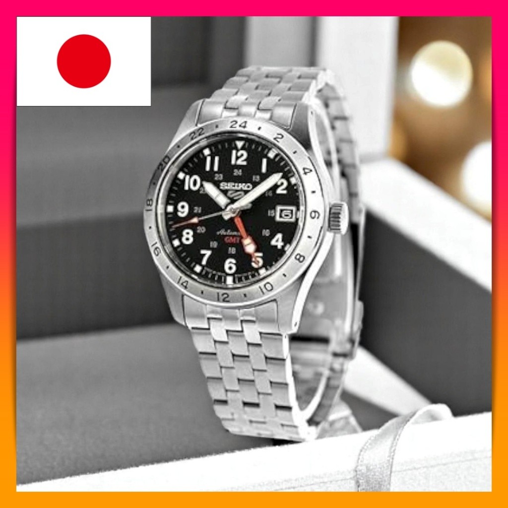 Seiko 5 Sports Field GMT Automatic Men's Watch SBSC011 Black Dial ...