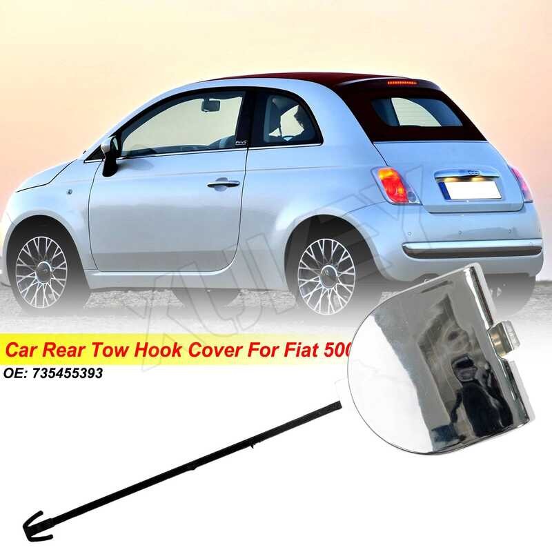 W Car Rear Tow Bumper Eye Hook Cover Traction Full Chrome 735455393 For ...