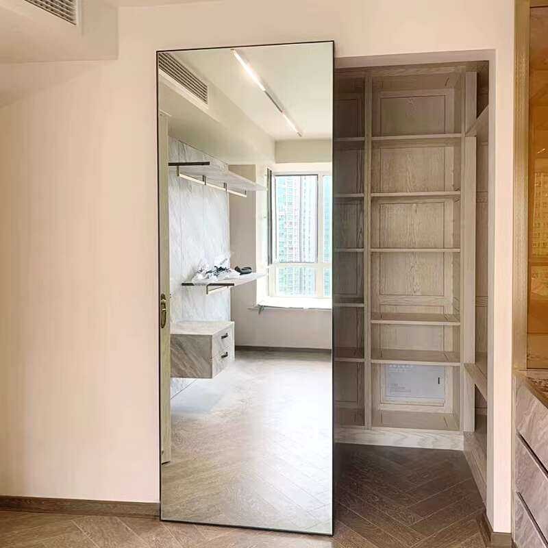 Trackless Ghost Bedroom Solid Wood Ultra Narrow Invisible Sliding ...