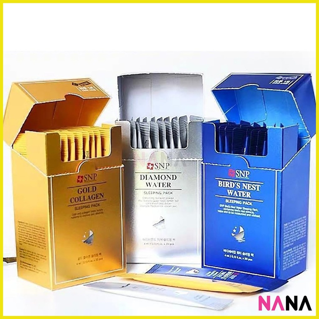 SNP Prep Gold Collagen Sleeping Pack 4ml X 20 Pcs | Shopee Philippines