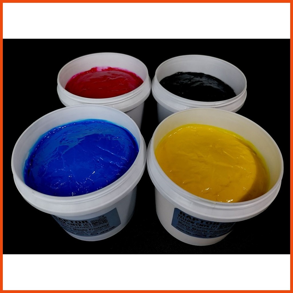 CMYK Plastisol Raptor Brand 1kg each color | Shopee Philippines