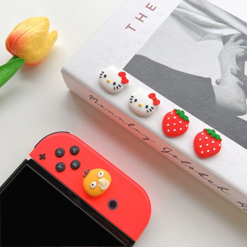 Sanrio Hello Kitty Silicone Thumb Grip Caps Switch Lite Joystick Cap ...