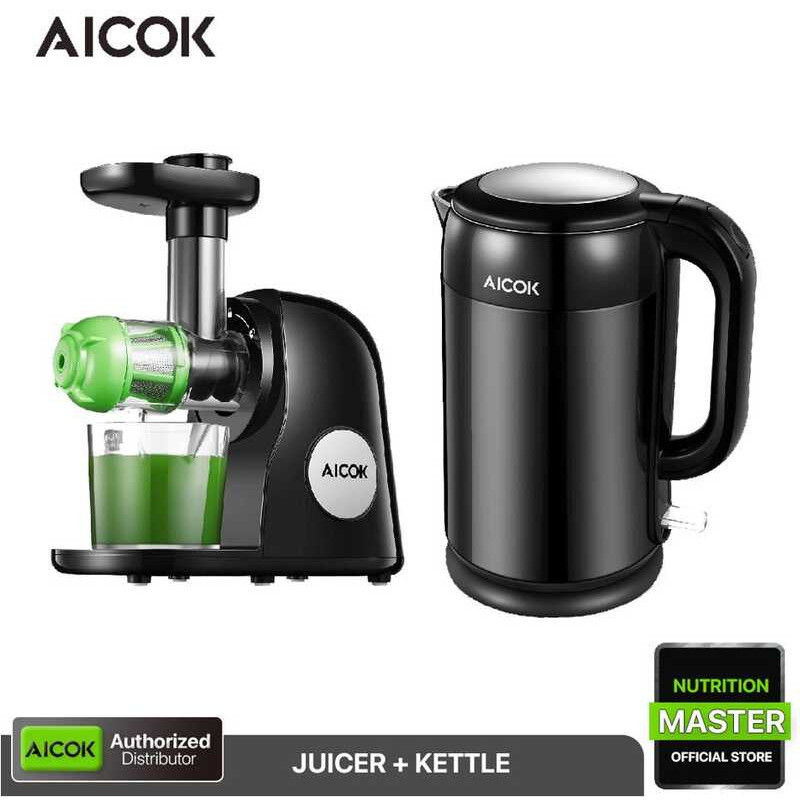 COMBO Deal: Aicok Slow Masticating Juicer Extractor Easy To Clean ...