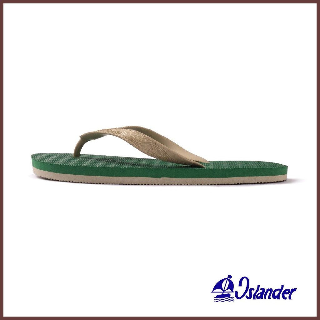 ↖ Islander Great 9 BL (Green Beige)- Islander Slippers for Men ...