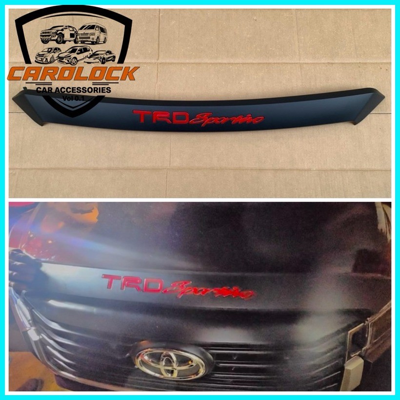 Toyota Innova 2016 - 2025 Thick Hood Guard Black TRD Sport | Shopee ...