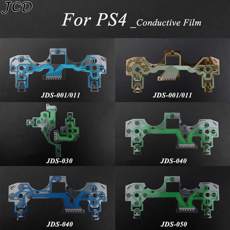 JCD 10Pcs Conductive Film Keypad For Ps4 Pro Slim JDM JDS 001/011/030 ...