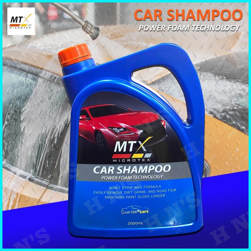 MICROTEX MTX Car Shampoo ( Power Foam Technology ) 2L | Shopee Philippines