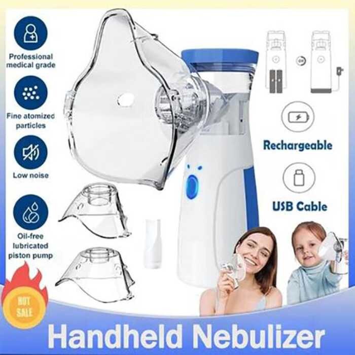 [In Stock] Portable Nebulizer Handheld Rechargeable Machine For Asthma ...