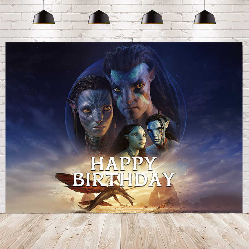 Avatar Theme Children's Party Birthday Banner Decoration Photography ...