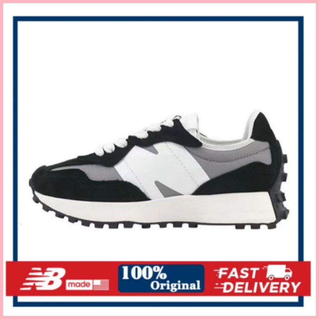 【100% Original】New Balance NB 327 Dark GRAY U327WEC Shoes For Men And ...