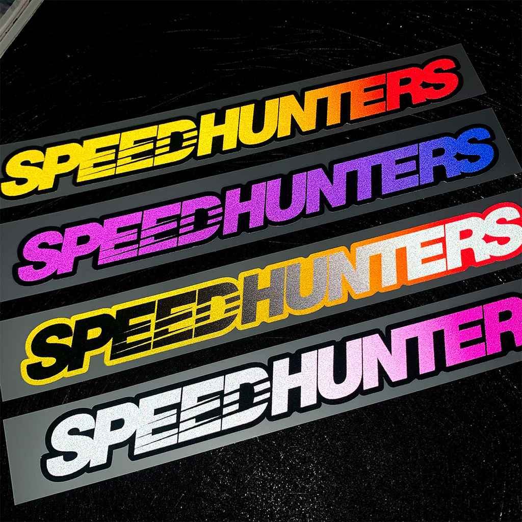 SPEEDHUNTERS Reflective Sticker Speed Hunter Motorcycle Body Waterproof ...