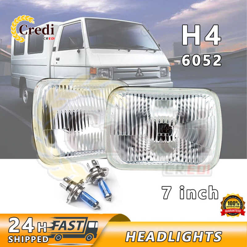 Credit 1Pair 7 Inch 6052 Headlights For L200 L300 Jeepney Head Lights ...