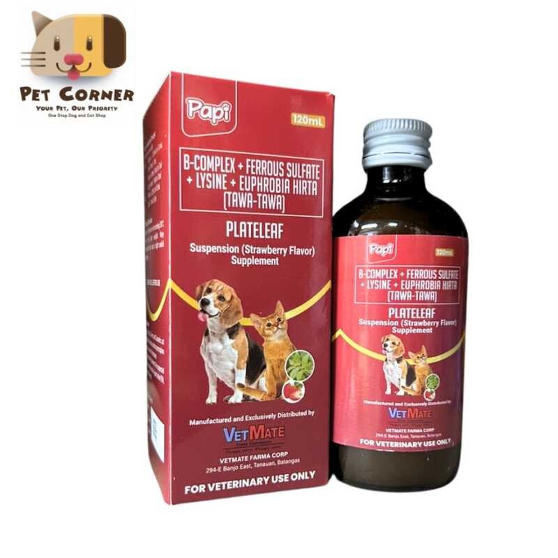 PAPI Plateleaf Multivitamins & Minerals Liquid Syrup For Dogs And Cats ...