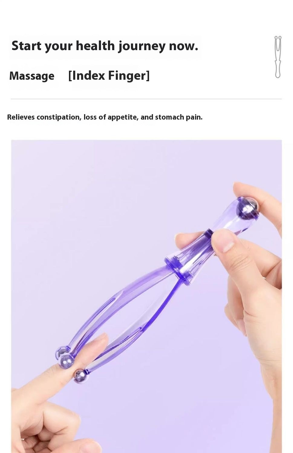 New Four-Bead Finger Massager Steel Ball Rolling Massage Clip Joint ...