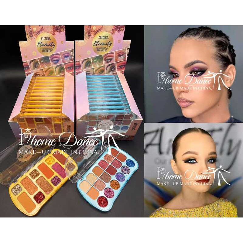 Latin Dance Competition Eyeshadow Palette Matte Pearl Glitter Makeup ...