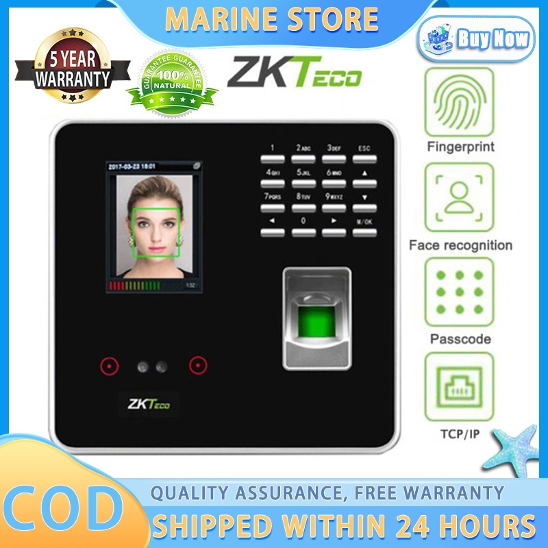 ZKTeco Fingerprint Time and Attendance Machine Office Face Recognition ...