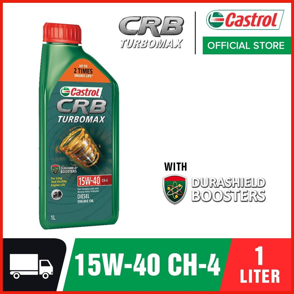 Castrol CRB Turbomax 15W-40 Ch-4 Engine Oil 1L | Shopee Philippines