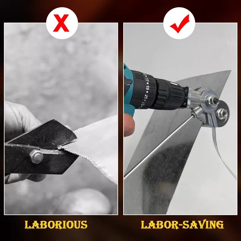 Electric Drill Plate Cutter DIY Metal Sheet Cutter Free Cutting Tool ...