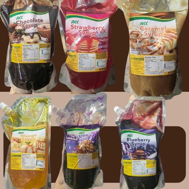 SYRUPS / ACC Whipping Cream 1Kg ( Chocolate, Caramel, Ube, Blueberry ...