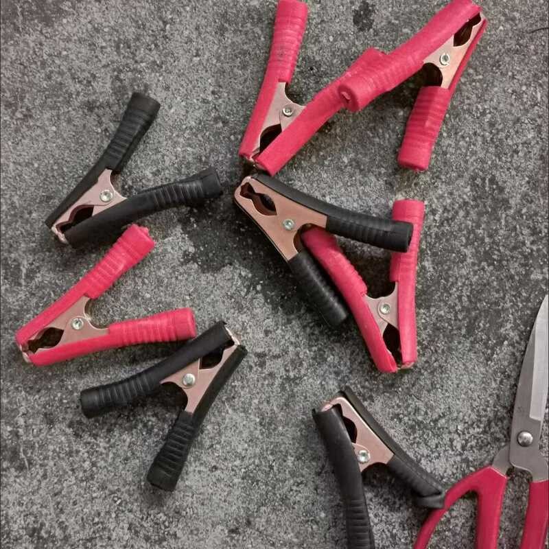 Clamp Charging Connector Pair Small Car Battery Connection Cable Clips ...