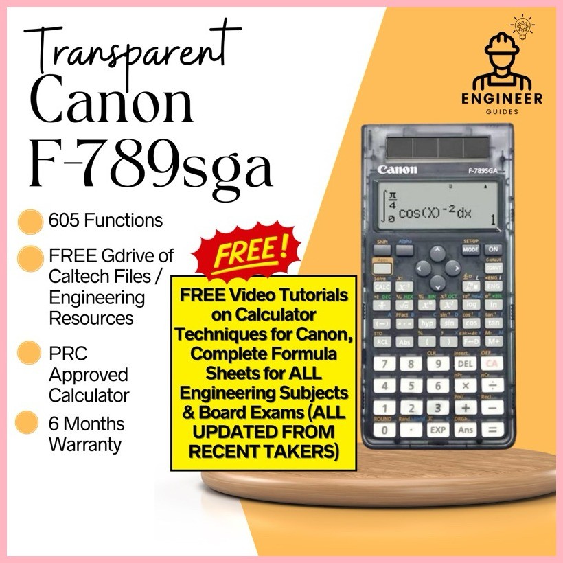 Canon f-789sga Transparent Scientific Calculator Canon F 789sga Canon ...