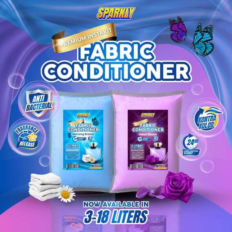 Sparkly Instakit Premium Fabric Conditioner Kit - Branded Scent, 6 ...