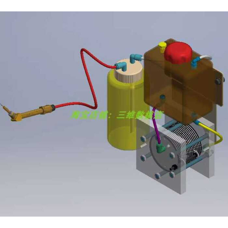 Hydrogen Generator Production Device 3D Geometric Model Inventor Format ...
