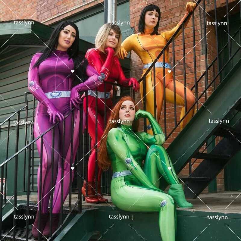 Tt Movie & TV Totally Spies Costumes Clover Ewing Samantha Simpson ...