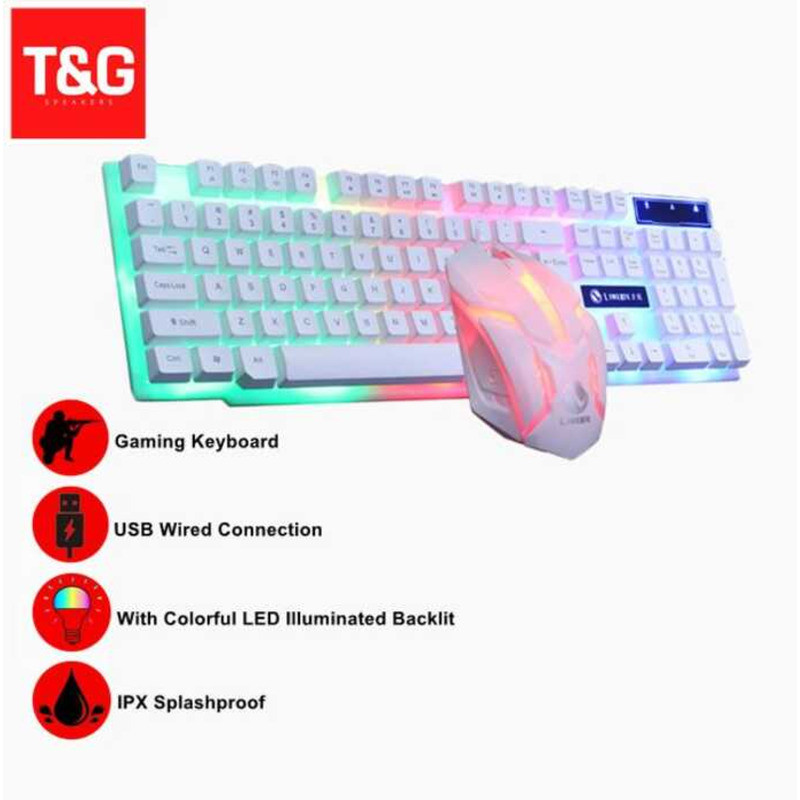 -300 Limeide Colorful LED Backlight Ergonomic Mechanical Wired Gaming ...