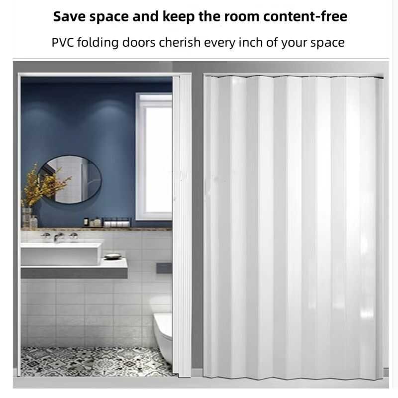 PVC Sliding Partition Wall Accordion Folding Door Temporary Door For ...