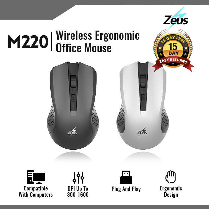 49E Zeus M-220 Wireless Gaming Mouse / Office With Nano Receiver And A ...
