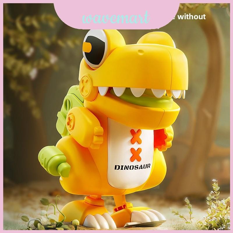 Dinosaur Chain Link Puzzle Toy For Kids With Handcrank Mechanism For ...