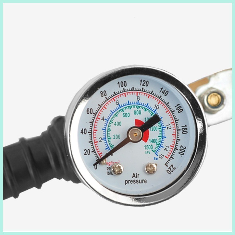Car Van Tyre Pressure Guage Meter Air Inflator Dial Compressor Checker ...