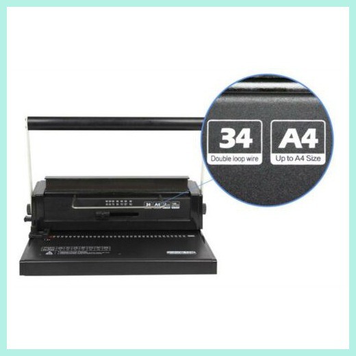 Officom W12M Wire Binding Machine 3:1 Pitch Double Loop Wire Binder ...