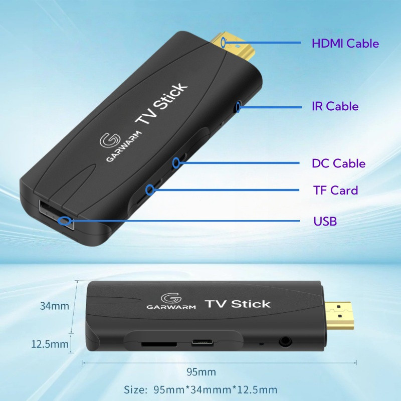 2025 New System 4K HD TV Stick Android 14.0 HDMI 16+256GB Wifi Smart ...