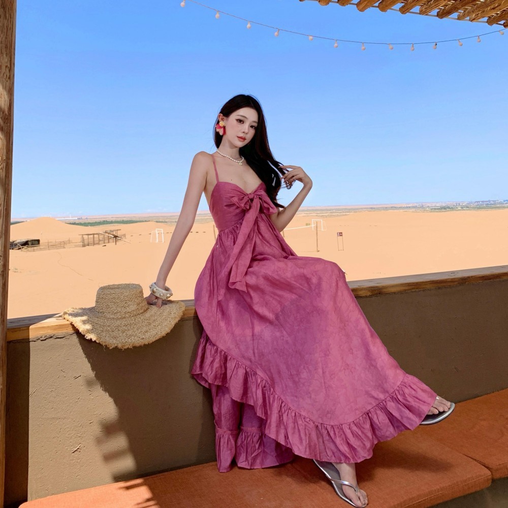 Trendy pink maxi dress | 5302 | Shopee Philippines