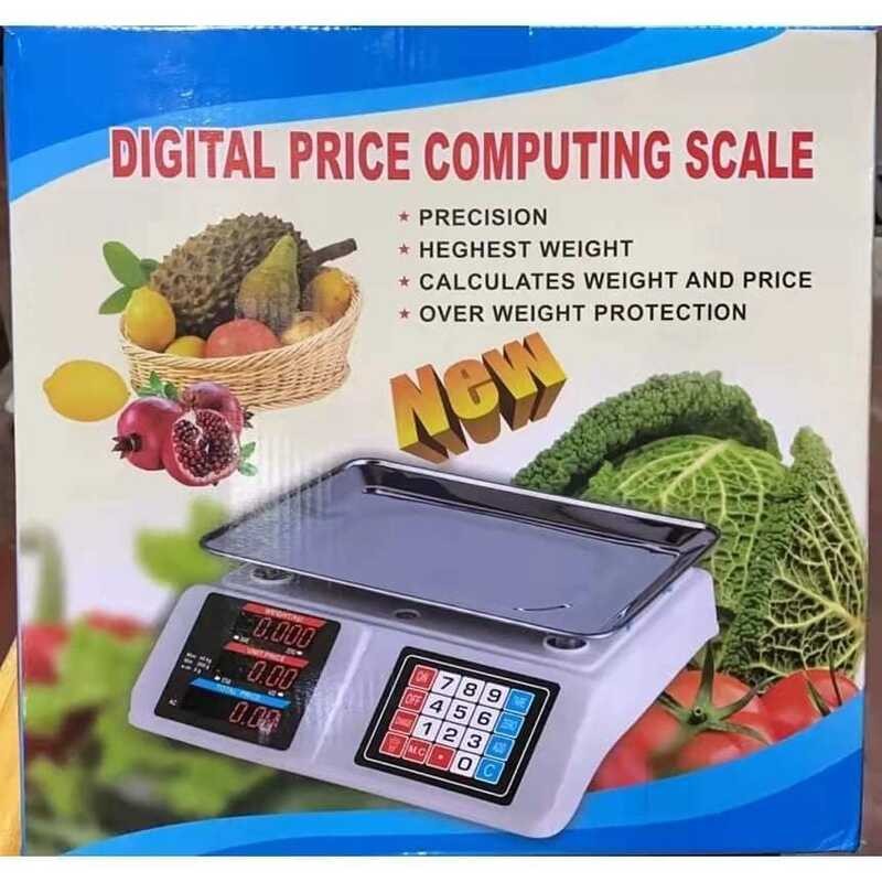 Commercial Electronic LCD Digital Price Computing Weighing Scale For Food Fruits And Meats (40Kg ...