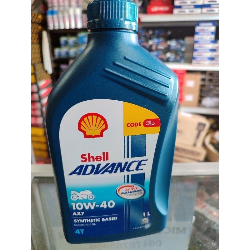 Shell Advance AX7 1L/800ml 10w40 - Original 100% | Shopee Philippines