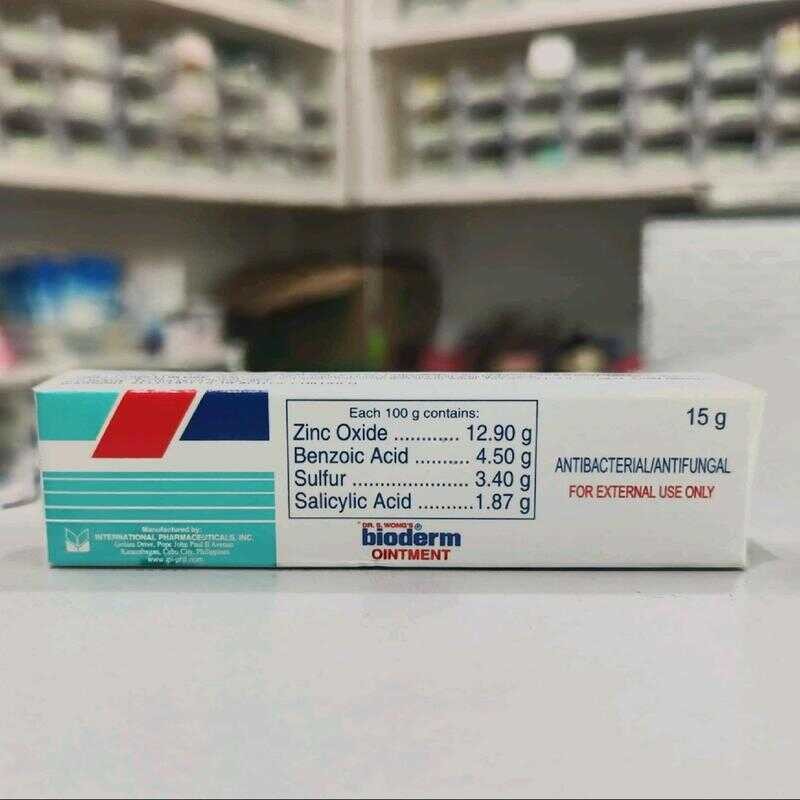 BIODERM OINTMENT 15G TUBE (Antibacterial/Antifungal) PARA SA MGA Kati ...