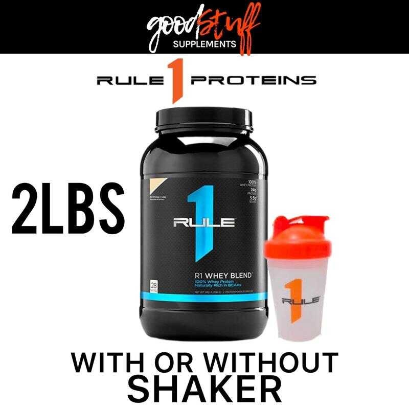 Rule 1 2Lbs Whey Blend Protein Powder With Or Without Shaker 374 ...