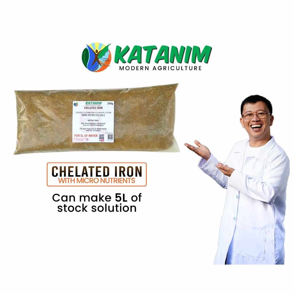 Katanim Chelated Iron Powder for 5 Liters with Micronutrients | Shopee ...