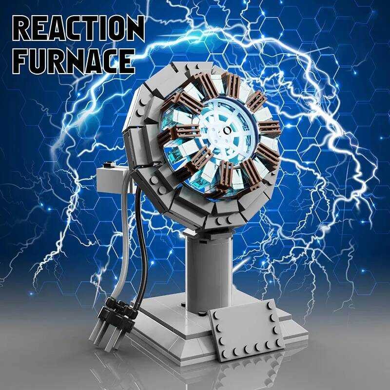 X MOC Nuclear Arc Reactor Model Building Blocks With Built-In Lighting ...