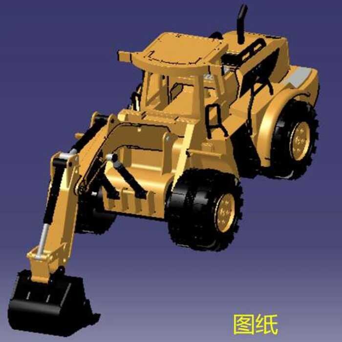 Excavator Digger Catia with Parameters Editable Geometric Model Loading ...