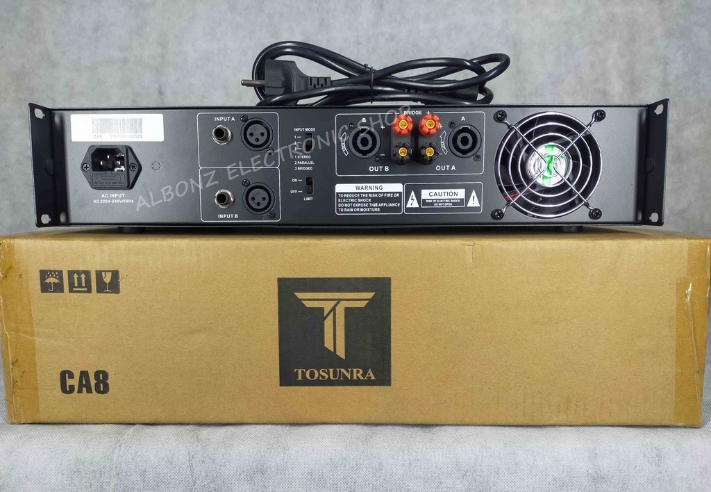 CA8 300Watts RMS Professional Tosunra Power Amplifier | Shopee Philippines